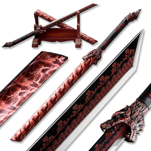 Whole Tang handmade Tang Heng knife sharp Chinese sword real dragon ...