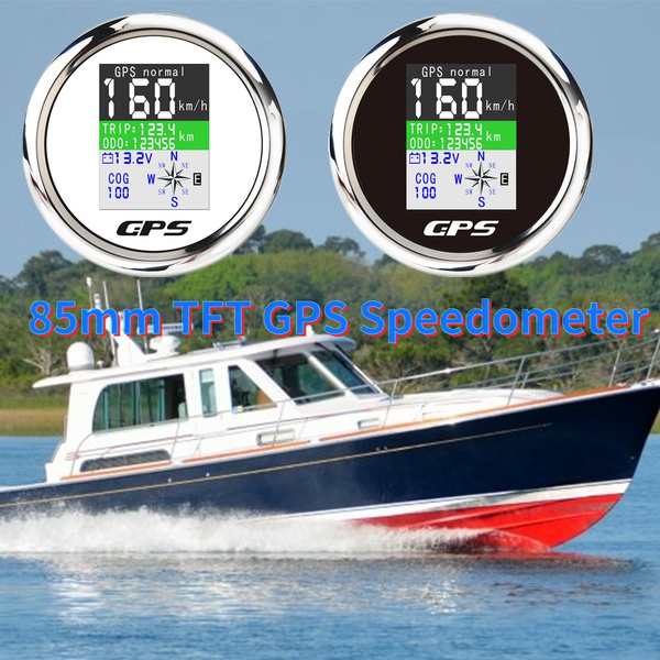 ELING Universal 85mm TFT GPS Speedometer Trip ODO COG with Voltmeter 9 ...