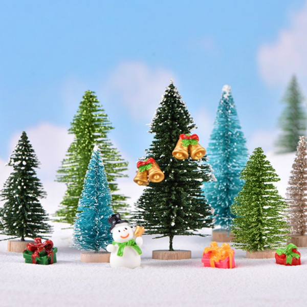 Mini Christmas Tree Pine Trees DIY Christmas Decorations For Home Table ...