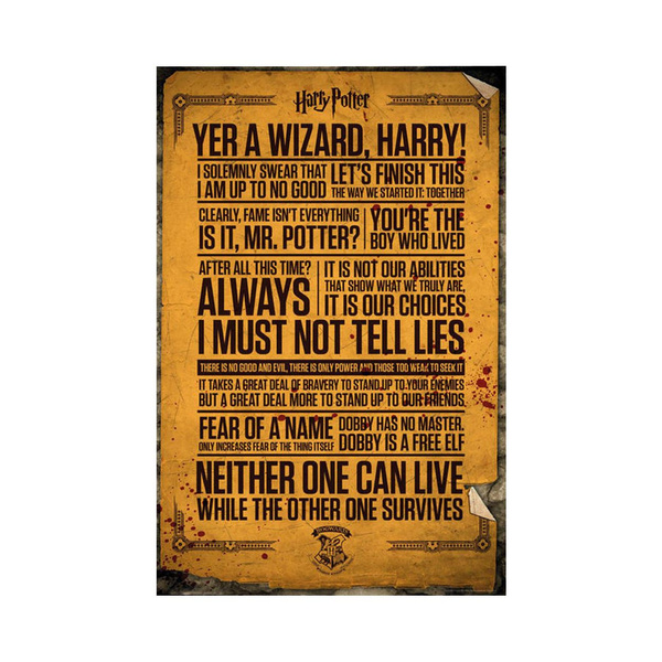 Harry Potter Quotes Poster | Wish