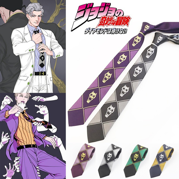 4styles JoJos Bizarre Adventure KILLER QUEEN Kira Yoshikage Skull Tie ...