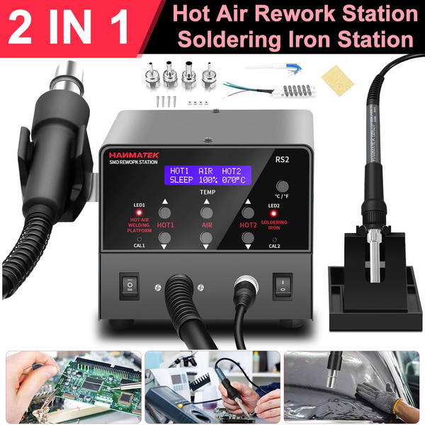 MUSTOOL RS2 Durable 2 in 1 Hot Air Rework Station and Soldering Iron ...