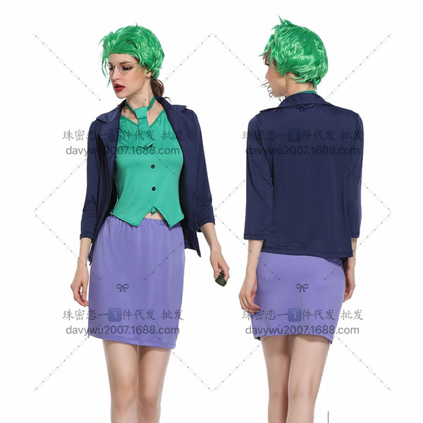 New Teacher Suit Role Play Halloween Sexy Cosplay Suit Purple Shaco ...