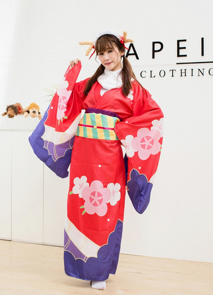 Real Shot Miss Kobayashi's Dragon Maid Tolcona Memorial Kimono Bathrobe ...