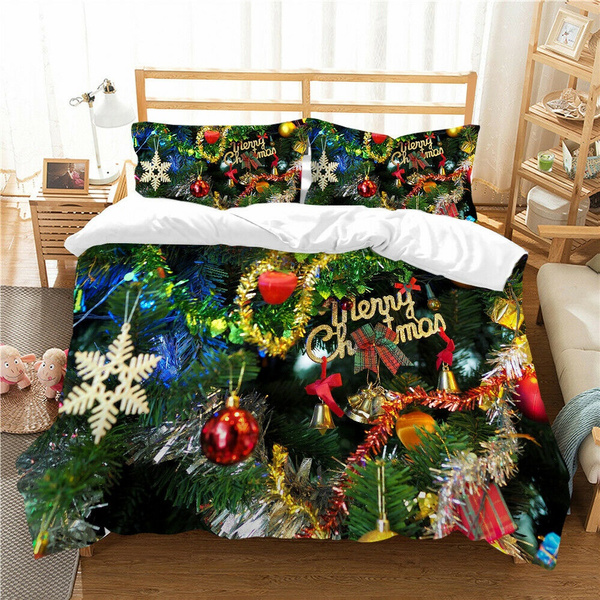 Christmas Duvet Cover, Christmas Gifts Microfiber Bedding Double Size ...