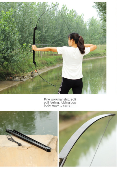 New metal folding bow and arrow easy to install 40 pounds archery ...