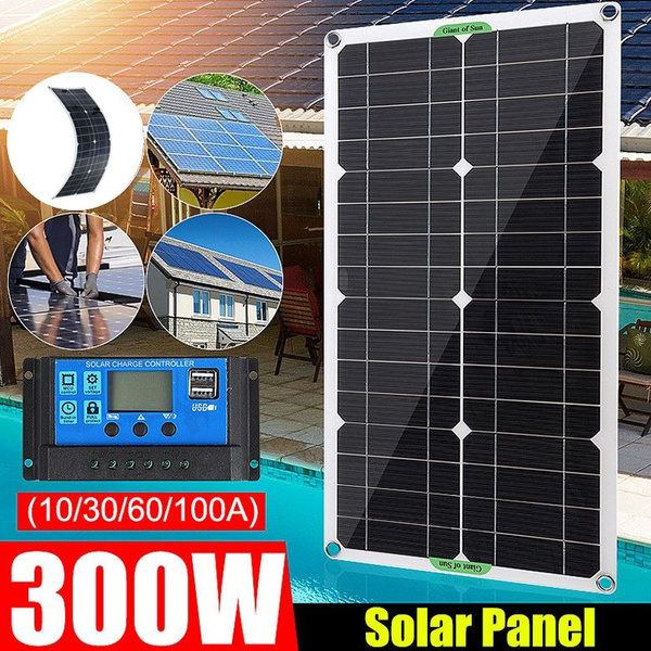 With 10/30/60/100A Solar Controller Flexible Multifunction Solar Panel ...