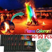 10/20/40/50 PCS Color Fire Magic Flame Campfire Fire Flame Stain ...