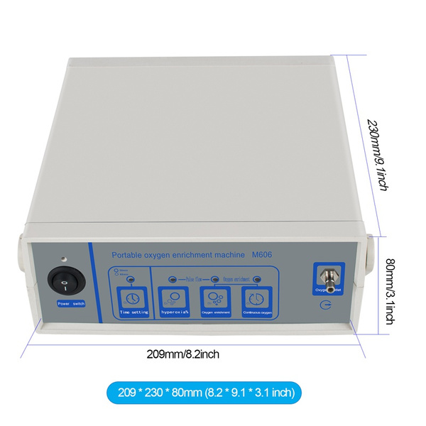 Portable Oxygen Concentrator O2 Enrichment Machine with 2 Batteries (2 ...