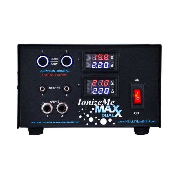 HEALTHandMED IonizeMe Maxx Dual Ionic Detox Foot Bath Spa System, 18V ...