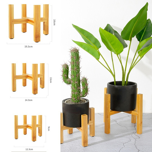 New Portable Single Bay Bamboo Flower Stand Mini Flower Pot Holder ... New Portable Single Bay Bamboo Flower Stand Mini Flower Pot Holder ...