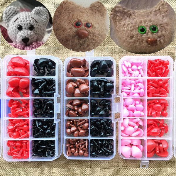 130 pieces of plastic safety nose doll eyes doll nose doll eyes DIY ...