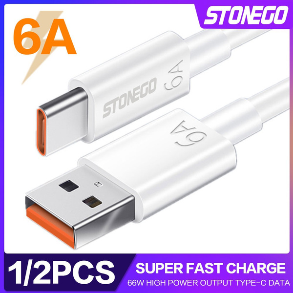 STONEGO 66W High Power Output Type-C Data Cord 6A Super Fast Charge ...