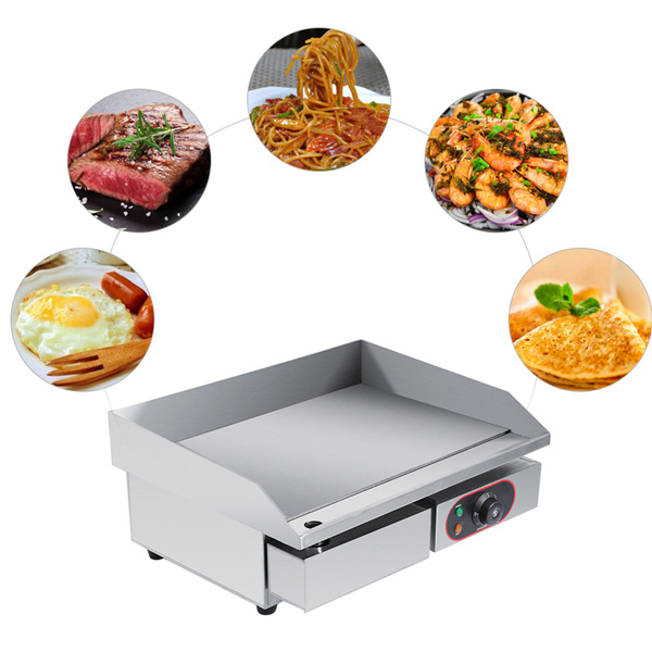 Hot Plate Griddle, Heat Distribution Countertop Electric Griddle Clean ...