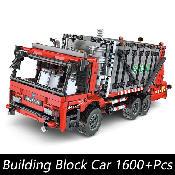 2021 New 1689Pcs High-Tech Car Toys The MOC Motorized Garbage Truck ...