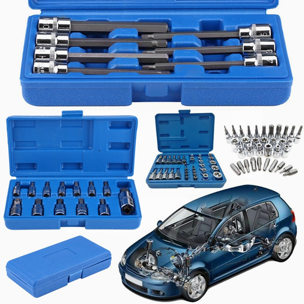7/13/34Pcs Male Female Pentalobe Star Socket Bit Set/Extra Long Hex Bit ...