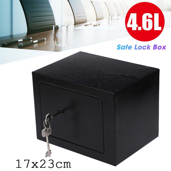 NEW 4.6L Safe Box Three‑Bit Lock Anti‑Theft Storage Case With 2 Keys ...