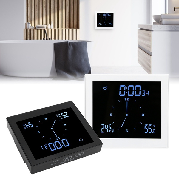 Ts Wp10 Bathroom Digital Shower Clock Timer Alarm Temperature Humidity