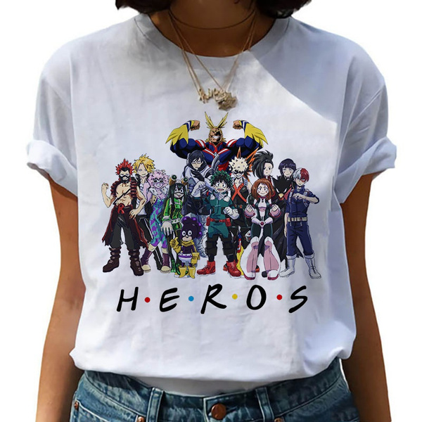 My Hero Academia T-Shirt Women Manga Izuku Midoriya Todoroki Bakugo ...