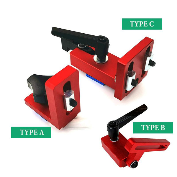 3 Type T-tracks Stop Miter Gauge Table Saw T-Slot Stopper Woodworking ...