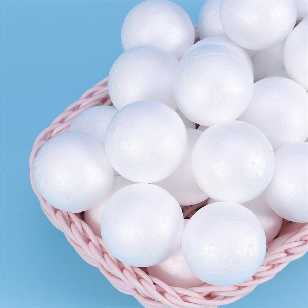 30pcs Wedding Decoration Modeling Craft Solid Polystyrene Foam Balls ...