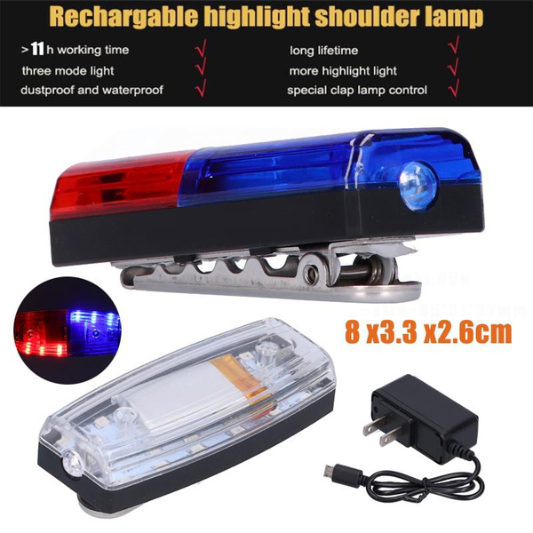 P-olice Security Warning Toys Car Bike Lights LED Emergency Flashing ...