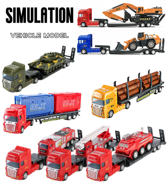 Simulation Vehicle Model Engineering Car ARMS Tank Container Truck Fire ...