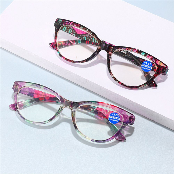 Fashion PC Frame Ultralight Vision Care Anti Blue-ray Reading Glasses ...