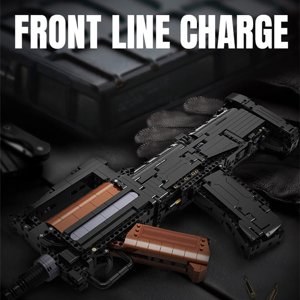 504pcs Military Weapon High-Tech Electric Groza Assault Rifle Model ...