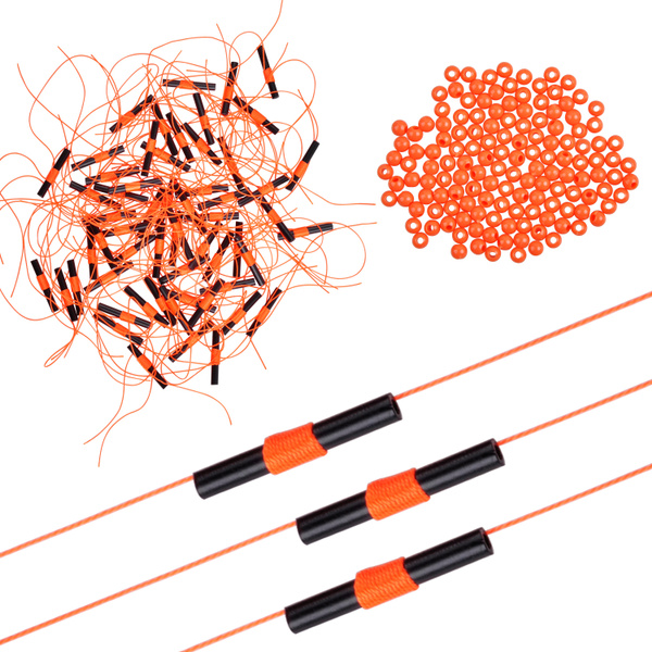 100 Pieces Fishing Bobber Float Stops Bobber Stop String Knots with ...