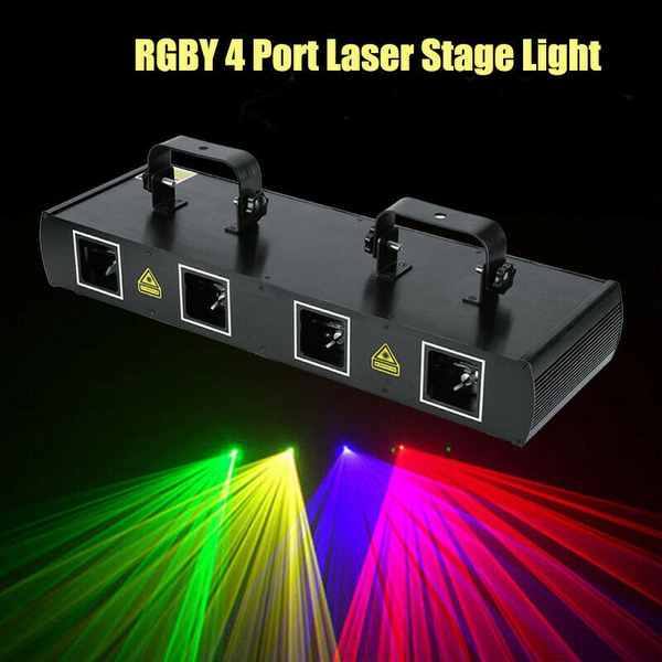 NEW Upgrade 4 Beam Effect Laser Light Sound Activated DJ RGBY LED ... NEW Upgrade 4 Beam Effect Laser Light Sound Activated DJ RGBY LED ...