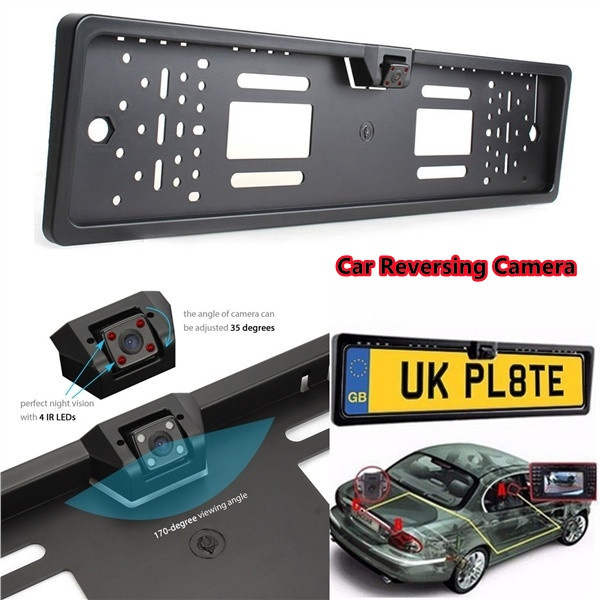 Car Reversing Camera Back Up Rear View Parking Plate Night Vision IR ...