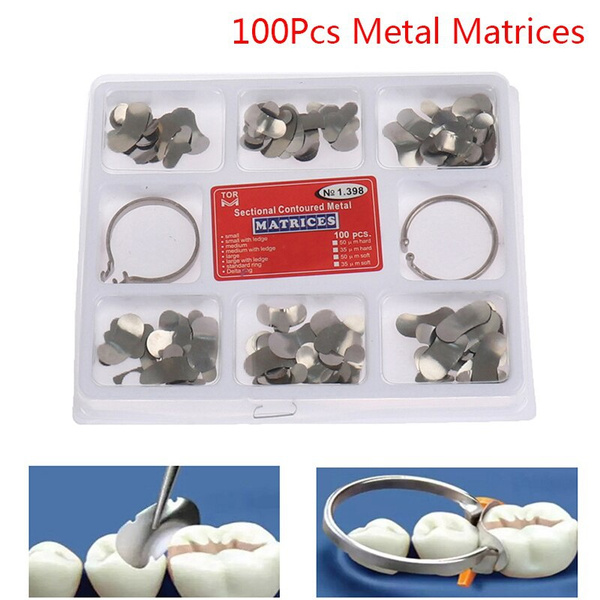 100Pcs/Box Dental Sectional Matrix System Dental Sectional Matrix Band ...