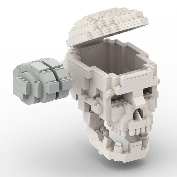 Buildmoc Creative Expert Sculptures Human Skull with Brain Rebrickable ...