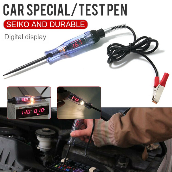 3-24V Electrical Circuit Tester Test Pen Light Probe Auto Voltage Fuse ...