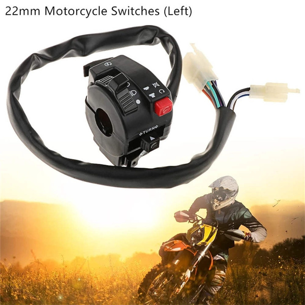 1pcs 22mm Motorcycle Left Switch Motorcycle Handlebar Switch Left Turn ...