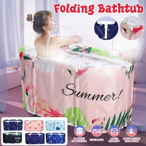 47.2Inch Portable Swimpool Household Sauna Bath Bucket Adult Bath ...