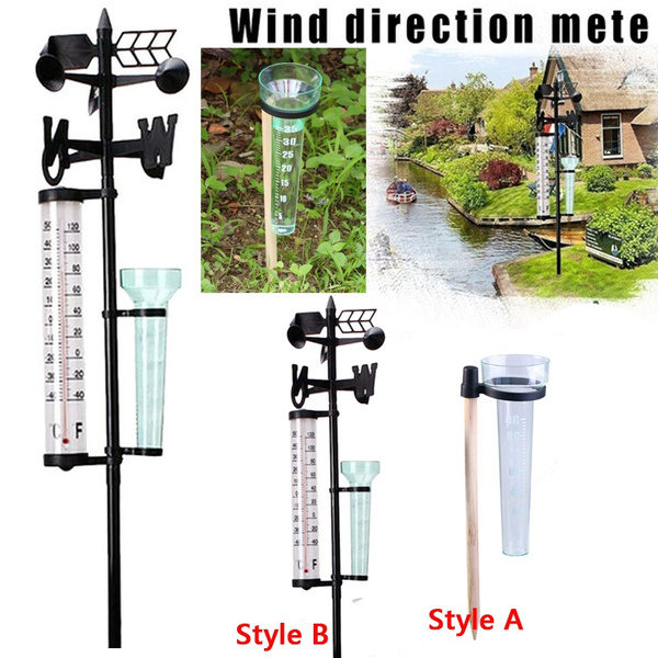 Wind Rain Gauge Vanes Tool Multiple Use Outdoor Meteorology Instrument ...