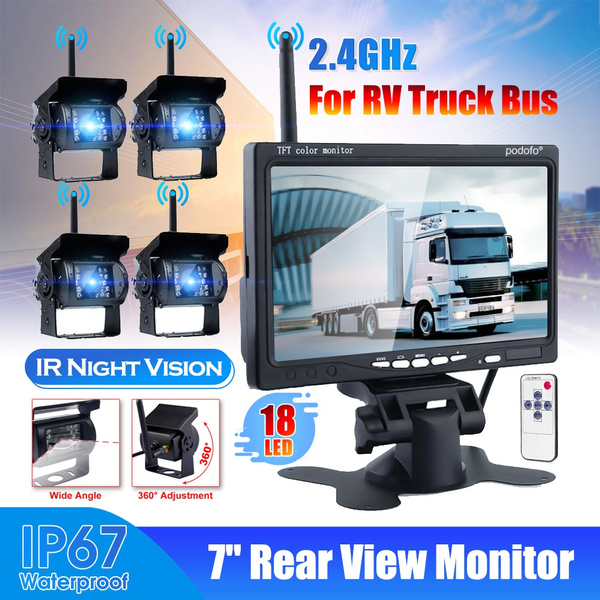 NEW Wireless Backup Camera Monitor Parking Assistance System 7" LCD ...