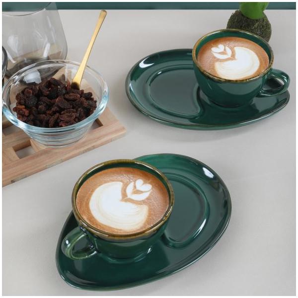 Keramika Emerald Drip Coffee Presentation Set | 4 Pieces | Wish