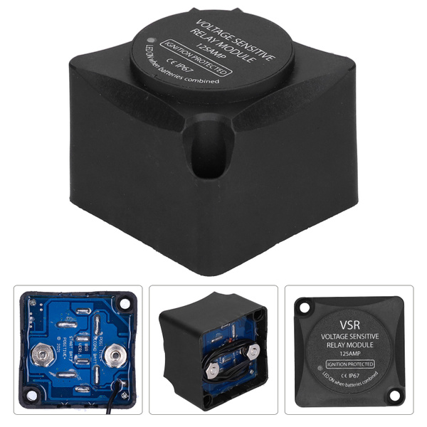 125 Amp Battery Isolator Voltage Sensitive Relay VSR Module for ATV/UTV ...