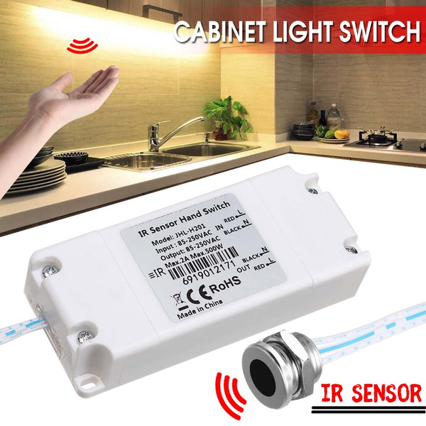 IR Sensor Hand Switch Cabinet Light Switch Home Closets Cupboards Lamp ...