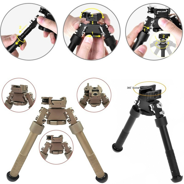 New Tactical BT10-LW17 V8 Bipod Picatinny Rail Mount 4.8\ To 9.1 ...