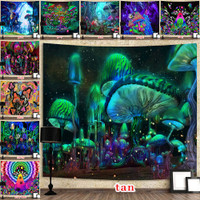 Psychedelic Mushroom Tapestry Landscape Tapestry Trippy Wall Tapestry ...
