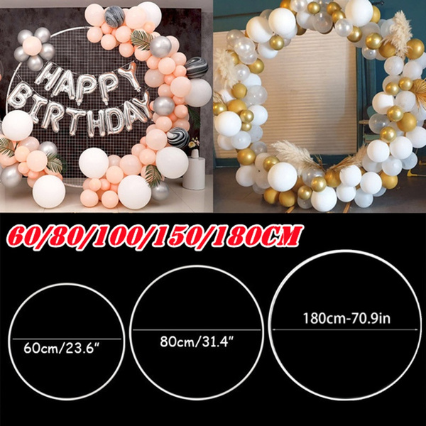 180CM/100CM Big Balloon Ring Circle Balloon Column Stand Round Balloon ...