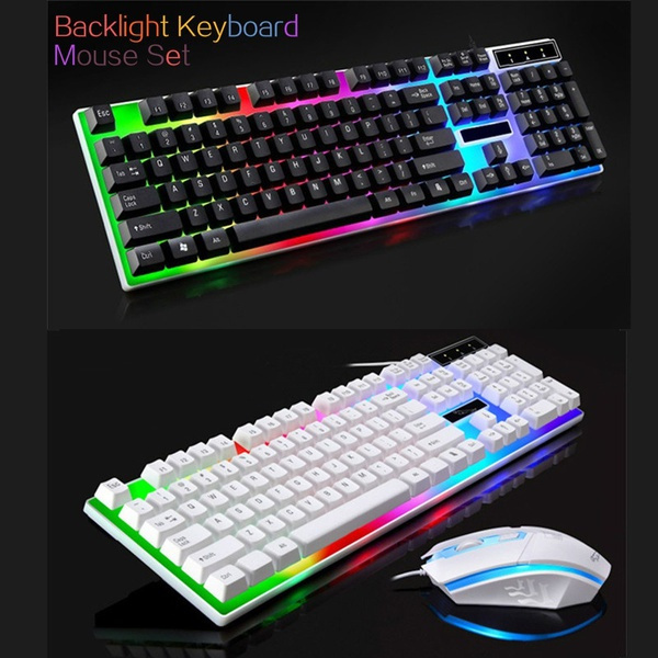 Fashion Wired Colorful Backlight Mechanical Feel Keyboard Gaming ...