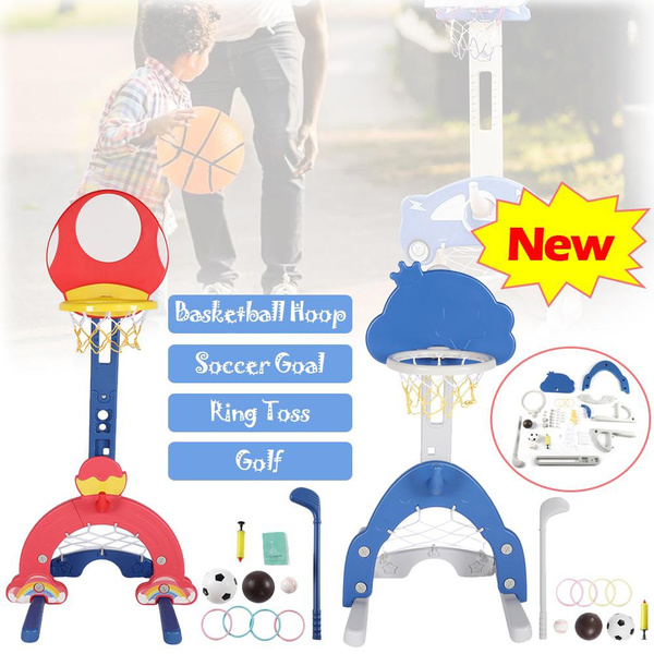 Retractable Kids Basketball Stand Play Set Height Children Indoor ...