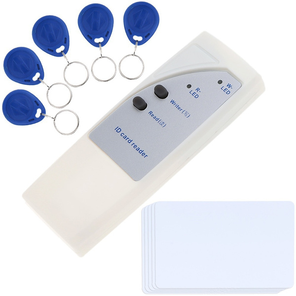 Handheld 125Khz RFID Smart ID Card Reader Copier Writer Duplicator + 5 ...