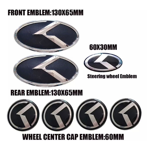7pcs/set Car Front and Rear Modified Car Label Wheel Cover Label Is ...