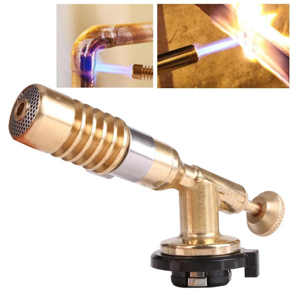 Portable Gas Torch Flame Gun Blowtorch Copper Flame Butane gas-Burner ...